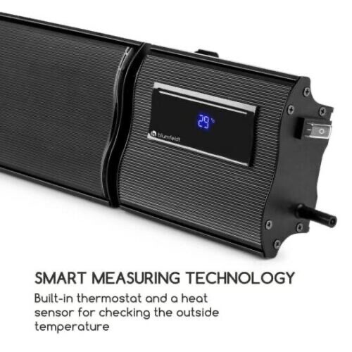 Heater Electric Infrared Bar 2400W, Wall/Ceiling Mount, Remote Control ...