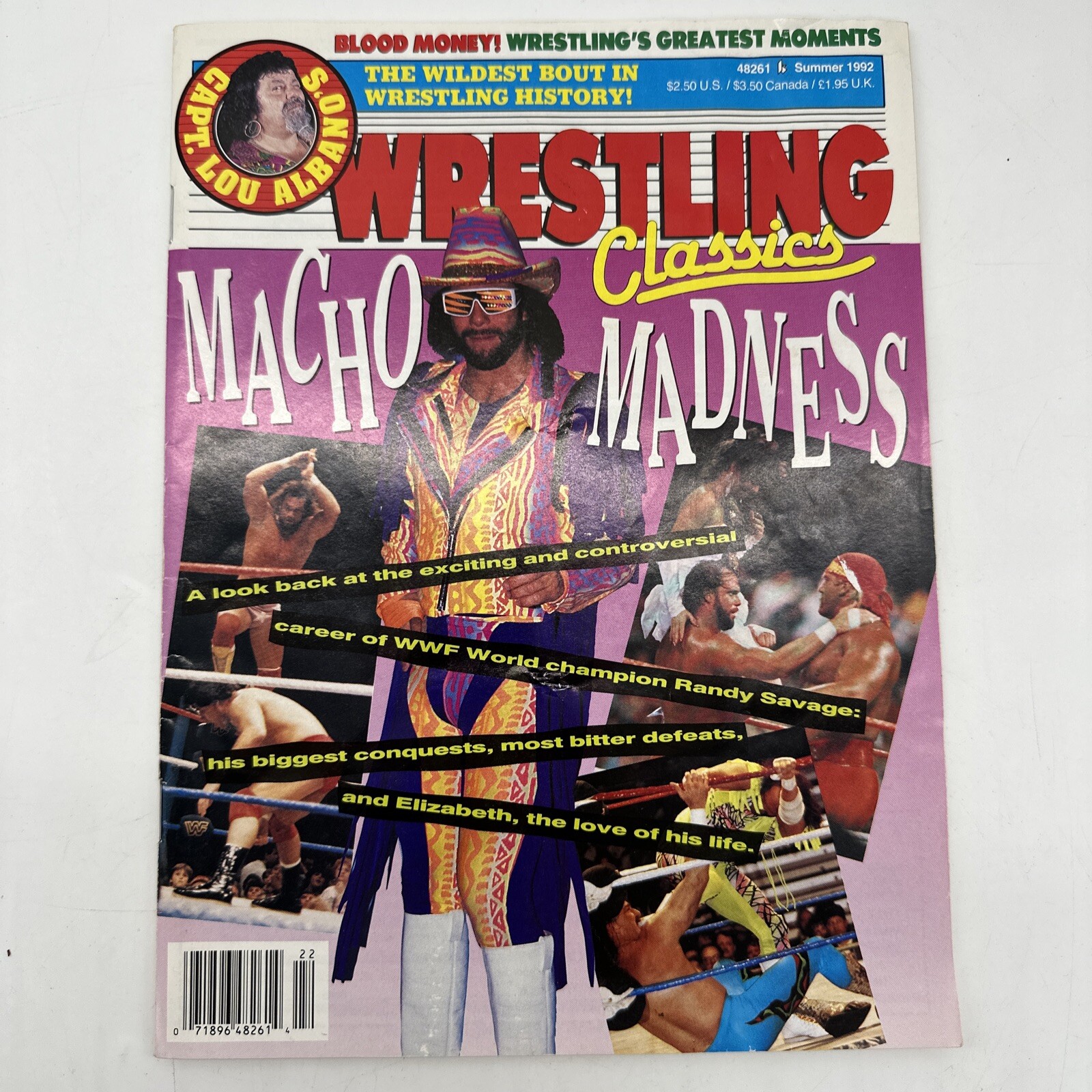 Wrestling Classics Macho Madness Summer 1992 Magazine Macho Man Randy ...