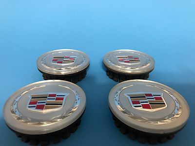 CADILLAC GENUINE FACTORY ORIGINAL OEM CHROME CENTER CAPS 9597375 OEM ...