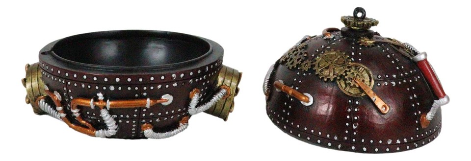Steampunk Cool Time Machine Bomb Orb Jewelry Box Spherical Shaped ...
