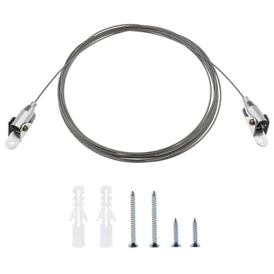 Rope Tension Kit 5Meter Stainless Steel Wire Rope Adjustable Curtain ...
