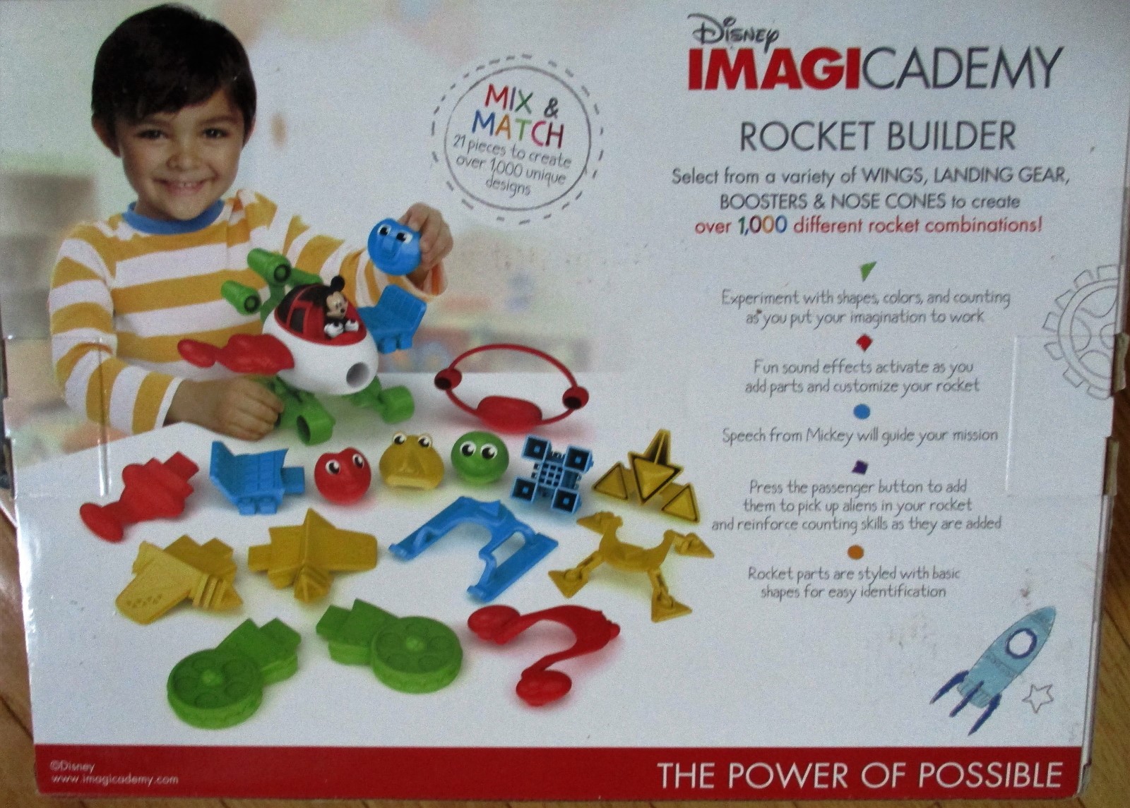 Disney IMAGICADEMY Rocket Bulder Mickey Mouse 21 Piece Set NEW Sealed ...