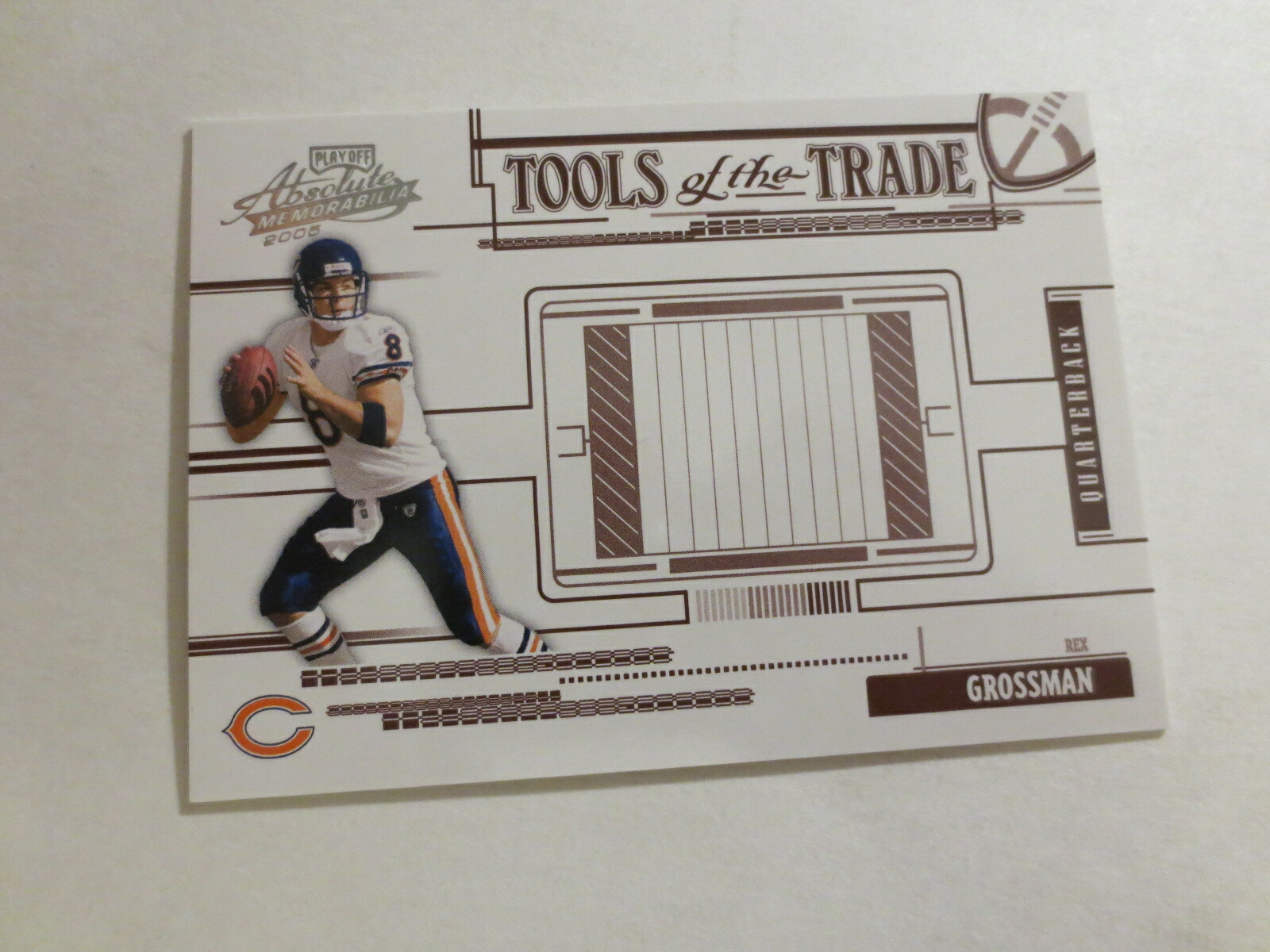 2005 Playoff Absolute Tools of the Trade Rex Grossman Card #TT-76 #20/ ...