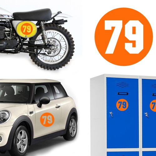 Number 79 Via, Sticker Vinyl | eBay