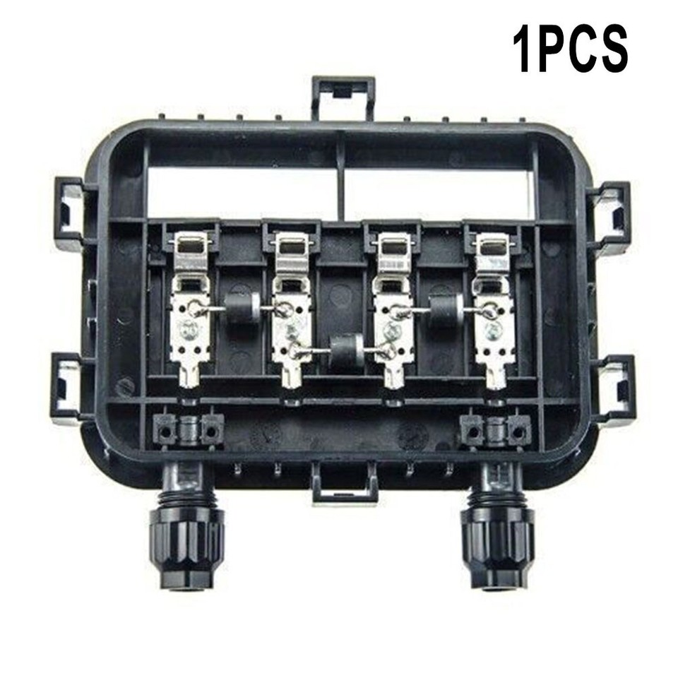 Off-Grid 100W Solar Panel Junction Box Terminal Blocks Wire Connectors ...