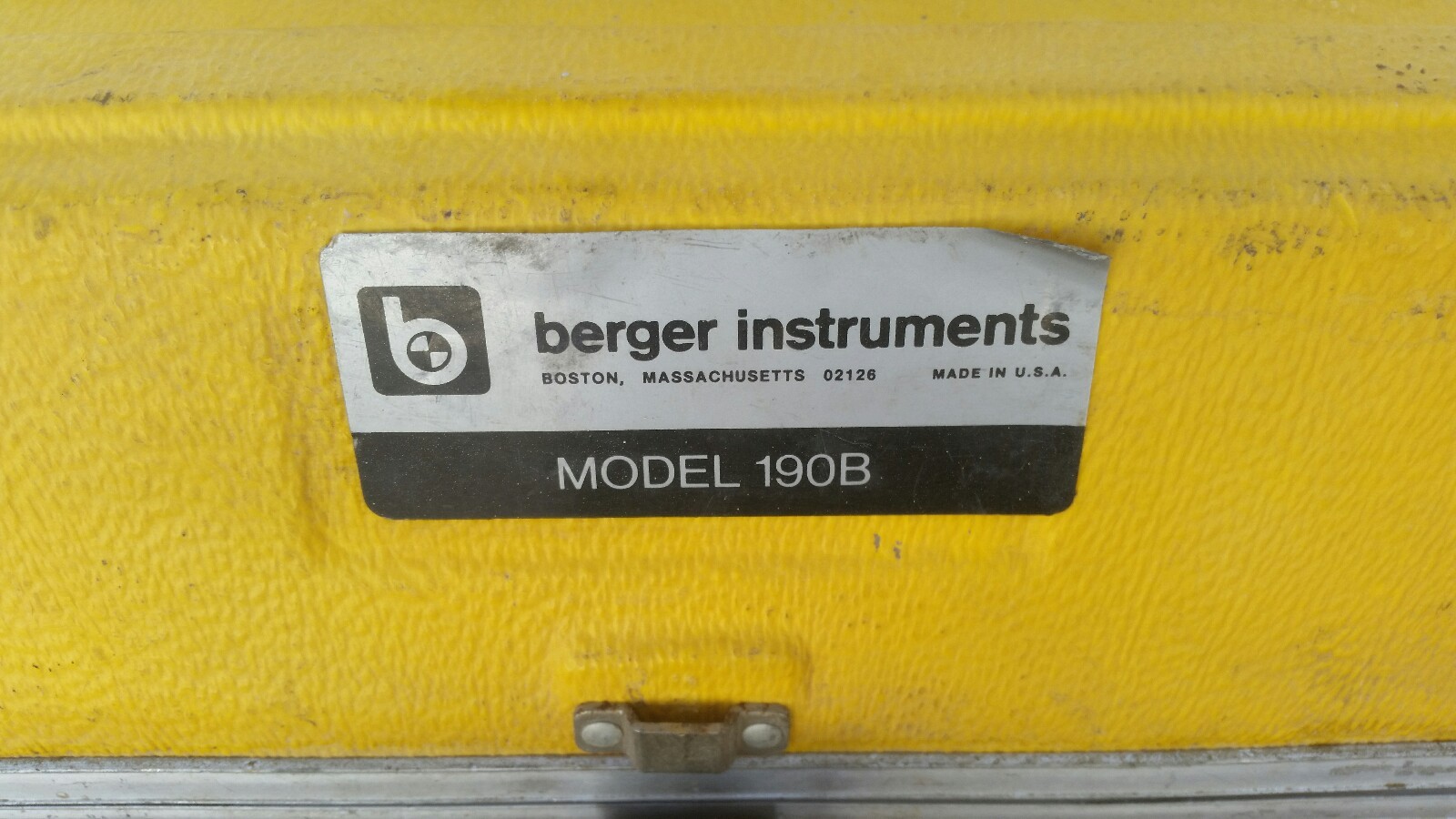 BERGER INSTRUMENTS MODEL 190B WITH STORAGE CASE (( | eBay