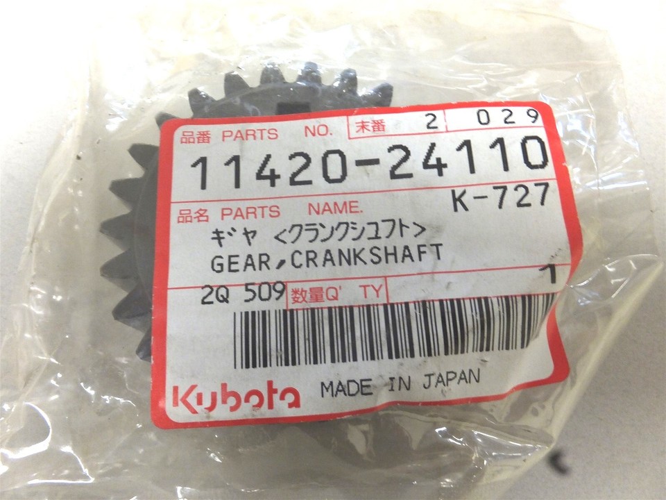 11420-24110 GENUINE OEM KUBOTA CRANKSHAFT GEAR | eBay