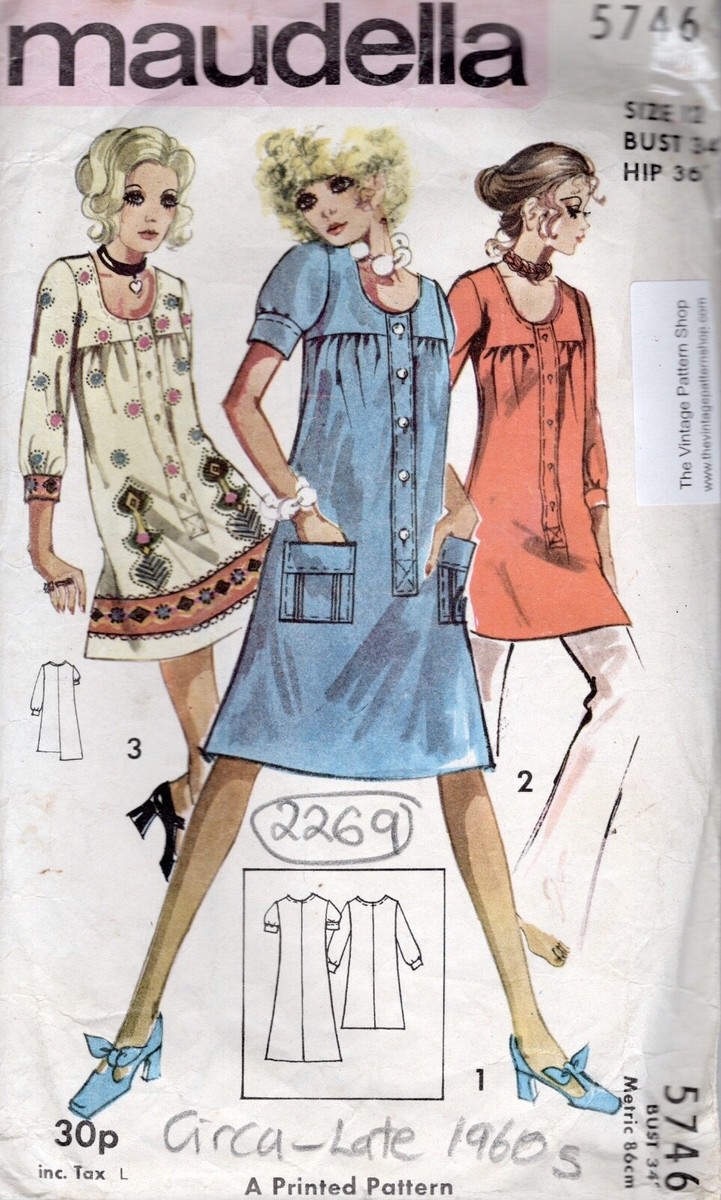 1960s Vintage Sewing Patterns