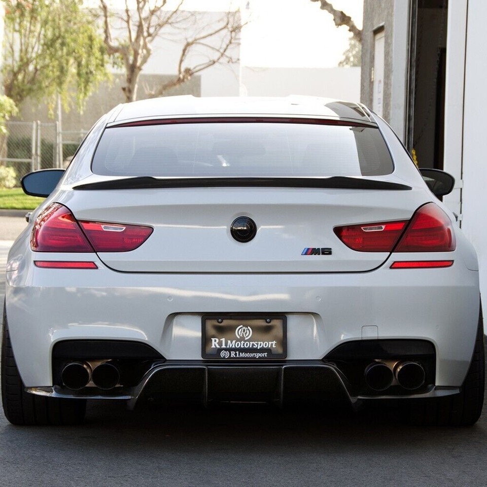 For F06 F12 F13 Painted Matte Black M6 Rear Trunk Emblem Nameplate ...