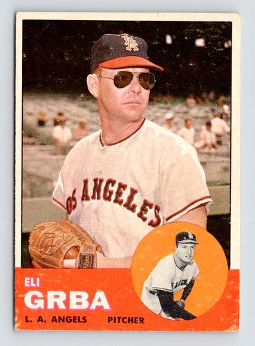 1963 Topps Card, #231 Eli Grba, Los Angeles Angels | eBay