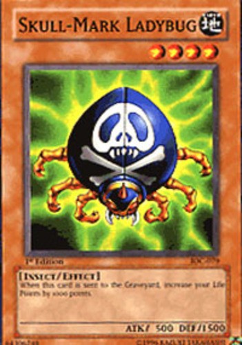 4x Lightly Played Skull-Mark Ladybug - IOC-079 - Common - 1st Edition ...
