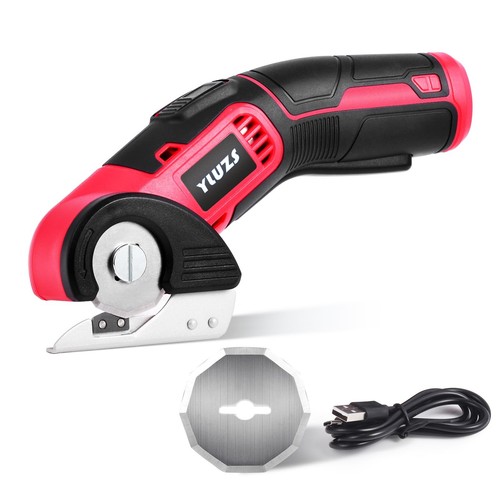 Cordless Electric Scissors,Cardboard Cutter, 4V Rechargeable Electric ...