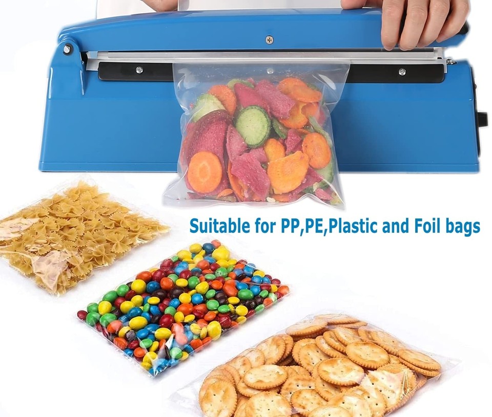 Impulse Heat Sealer Poly Bag Sealing Machine Seal Closer for Plastic ...