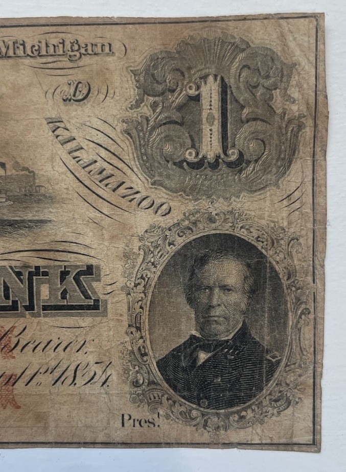 MI - $1 ADRIAN Michigan Erie & Kalamazoo Rail Road Bank Aug 1st ...