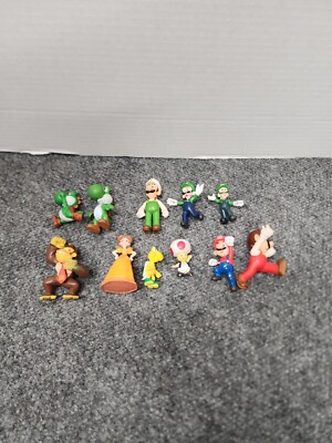 Super Mario Mini Figure Toys Lot of 11 | eBay
