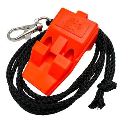 Sifflet d'urgence Tornado T2000 avec cordon de sifflet DG Orange/Orange ...