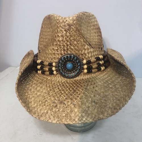 Shyanne Women's Brown Cowboy Hat Lightly Toasted Bead Band One Size ...