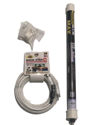 Magic Stick TV 2 Digital TV Antenna Enhanced VHF UHF Reception 4K Jumbo ...