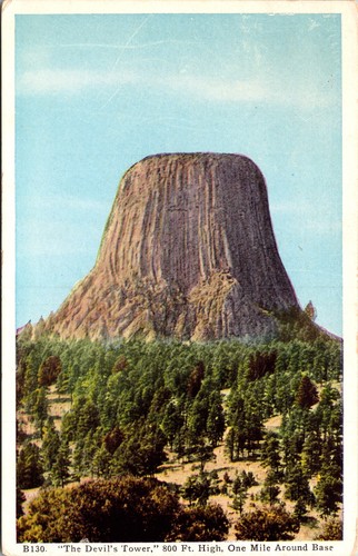 The Devil's Tower WY Postcard B25 | eBay