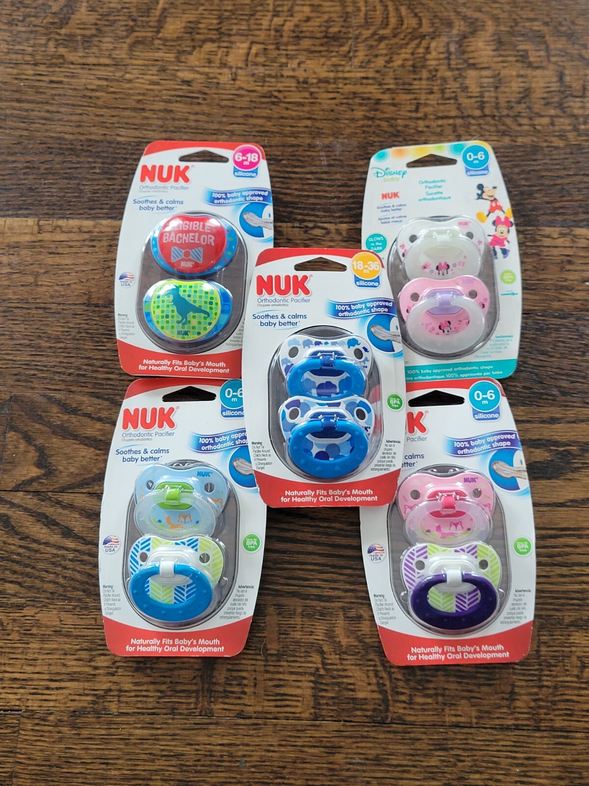 NUK Orthodontic Pacifier 5 Packages 10 Pacifiers - New In Package ...