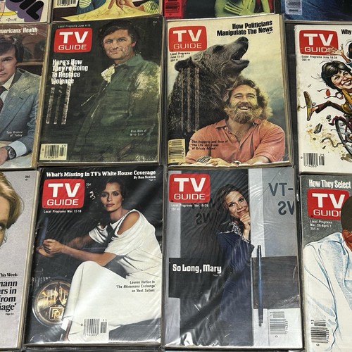 1977 TV GUIDE Near Complete Year Set 48 (missing 4 issues) Wonder Woman ...
