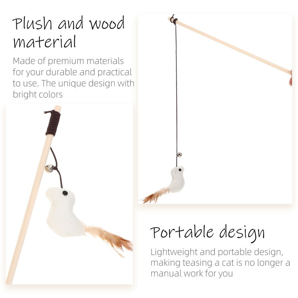 4 Pcs Interactive Toys Cat Kitten for Indoor Cats Stimulating Teaser ...