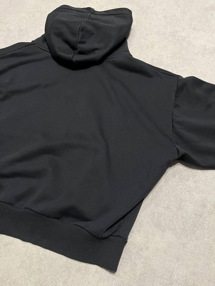 Rare Jil Sander Women`s Oversized Men`s Black Logo Print Hoodie Italy ...