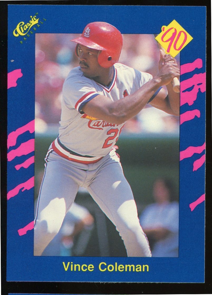 1990 CLASSIC BASEBALL #105 - VINCE COLEMAN - ST LOUIS CARDINALS | eBay