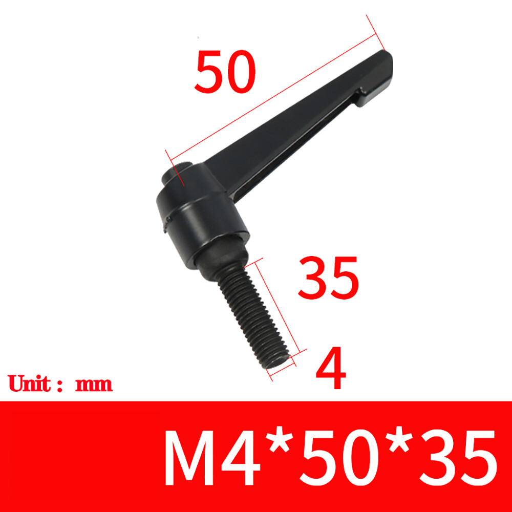 Black Machine Handle Adjustable Clamping Lever Male Knob M4 M5 M6 M8 ...