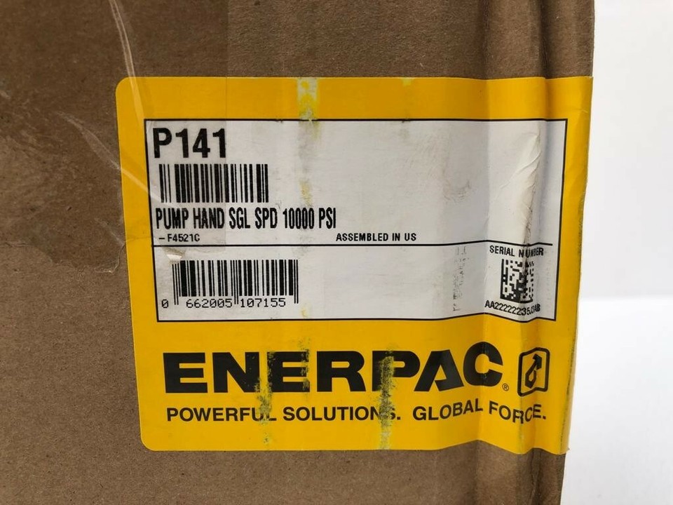 Enerpac P141 Single-Speed Hydraulic Hand Pump 700 Bar/ 10,000 PSI | eBay