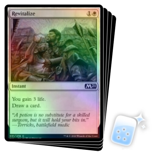 FOIL REVITALIZE X4 Core Set 2021 M21 Magic MTG MINT CARD | eBay