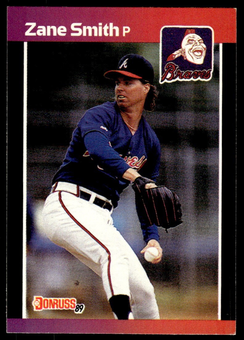 1989 Donruss Baseball Card Zane Smith Atlanta Braves #499 | eBay