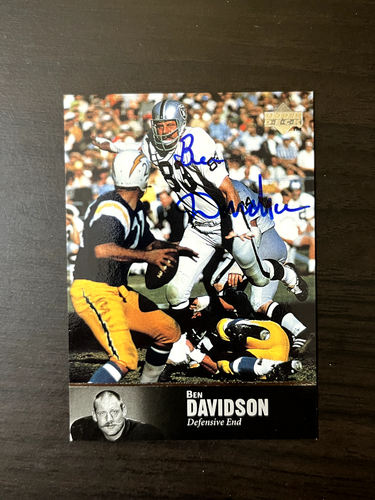 Ben Davidson 1997 Upper Deck NFL legends Autograph #AL-96 Auto ...