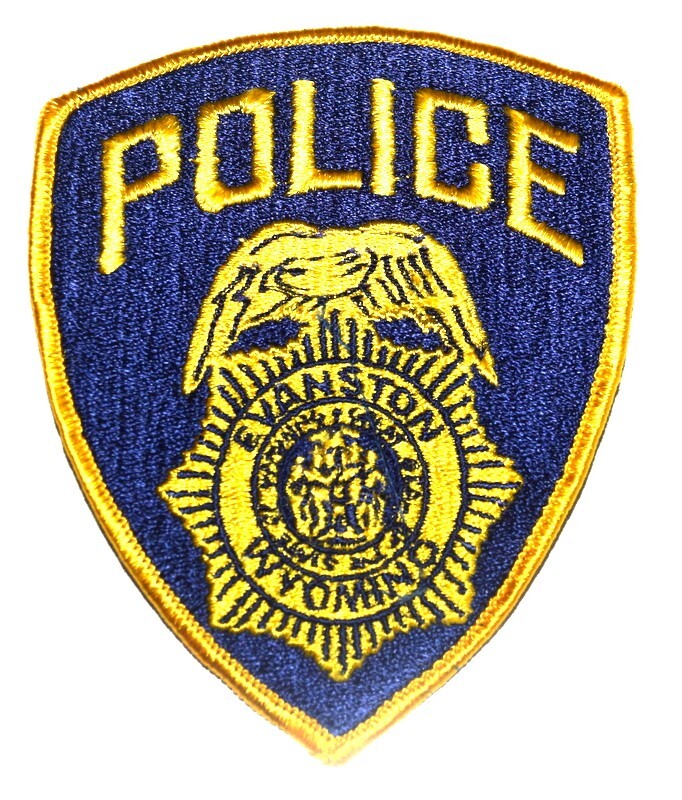 EVANSTON WYOMING WY Sheriff Police Patch STATE SEAL COWBOY MINER EAGLE ...