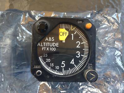 ABS ALTITUDE FT X 100 RA-215 RAD ALT INDICATOR 4014267-901 RADIO ...