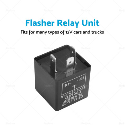 12V 3 PIN LED FLASHER RELAY UNIT FOR INDICATOR/BLINKER FLASH - POSITIVE ...