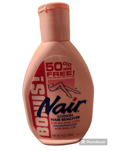 Vintage 1992 Nair Hair Remover Lotion Bottle For Props Collectible 9 oz ...