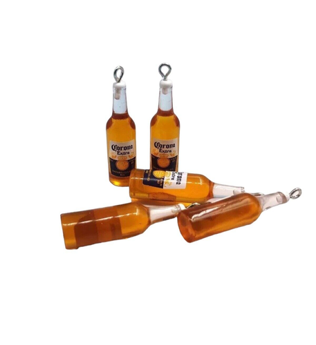 10pc- Miniature Corona Beer Bottle Resin Alcohol Drink Craft Pendant ...