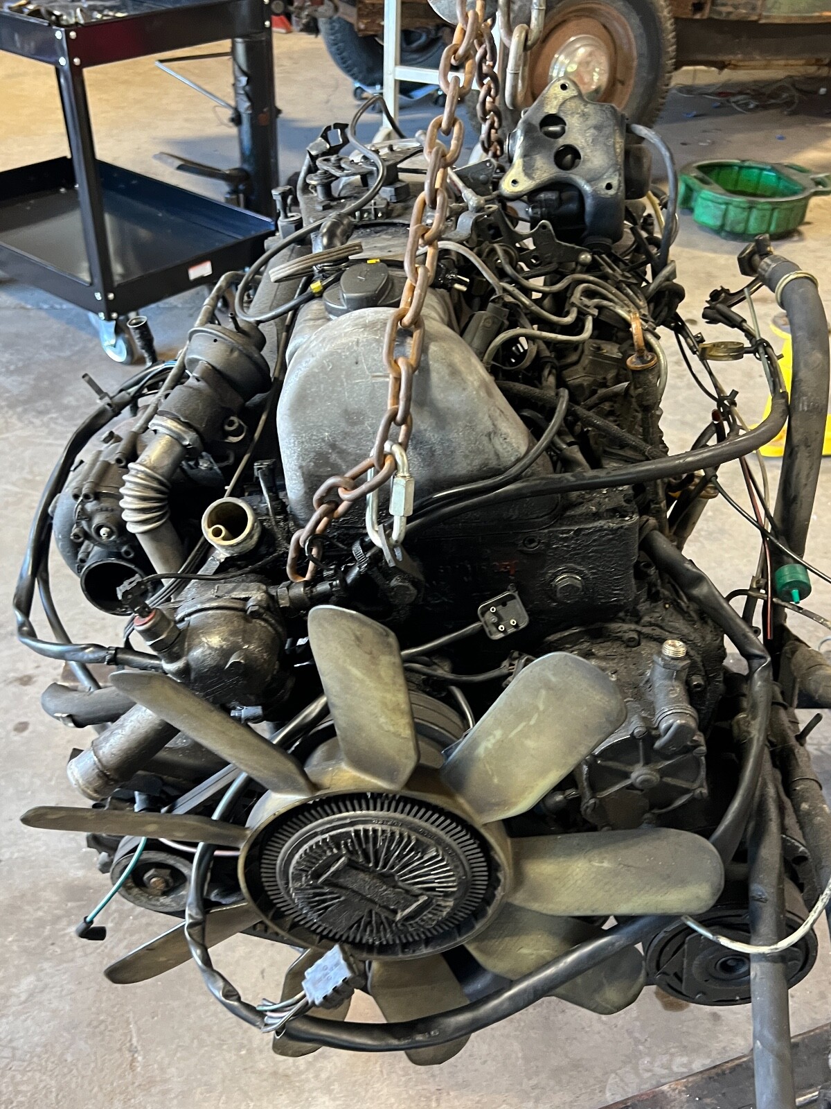 1979-1985 Mercedes 300SD W126 Complete 3.0L 5 Cyl Turbo Diesel Engine ...