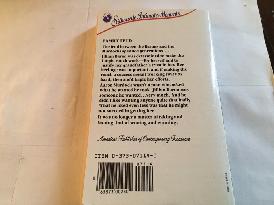 Silhouette Intimate Moments #114 - Boundary Lines by Nora Roberts | eBay