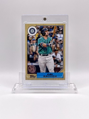 Cal Raleigh 2022 Topps Update Series 1987 THROWBACK Rookie Card RC #T87 ...