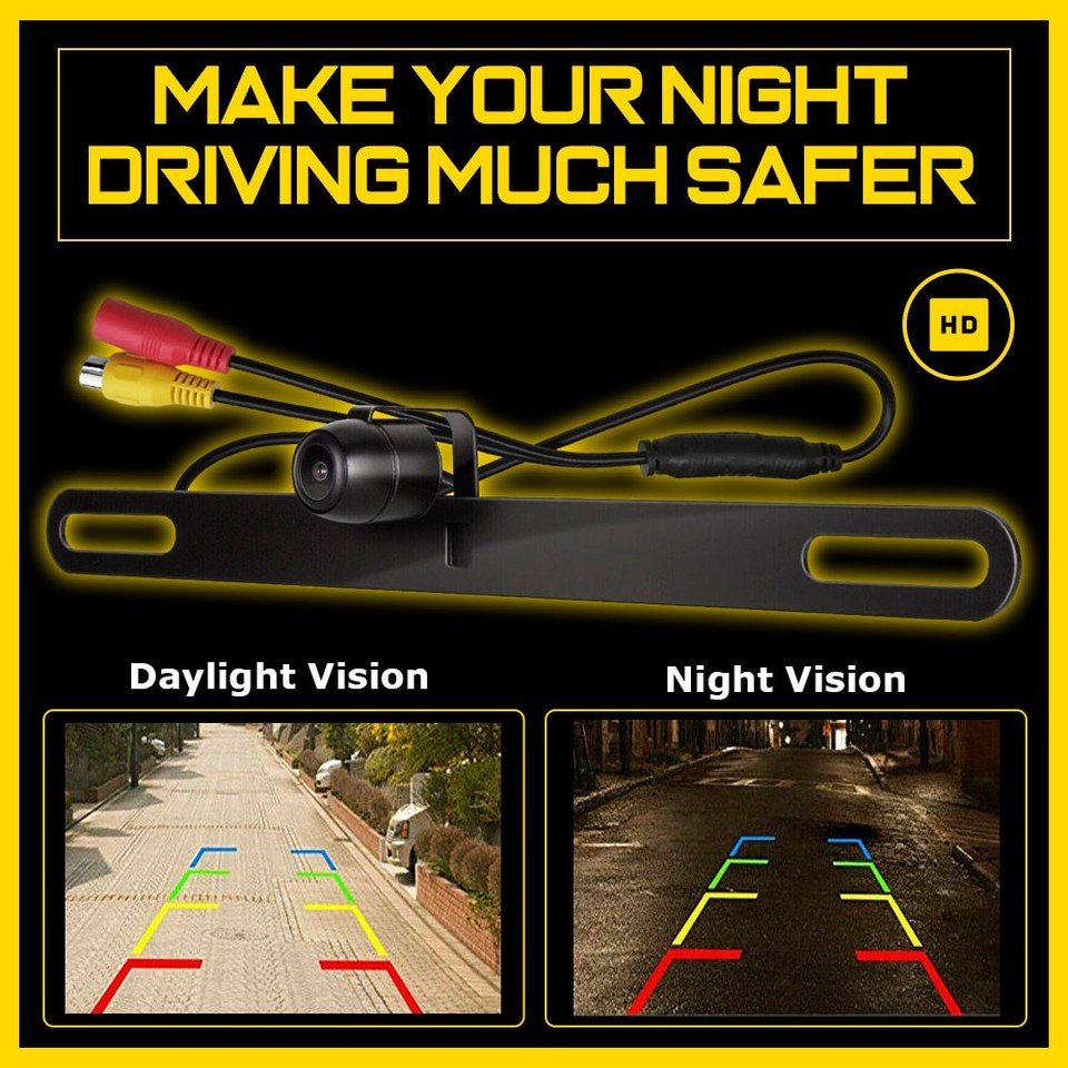 170° Rear View Backup Camera Parking Reverse Cam HD Vision Night ...