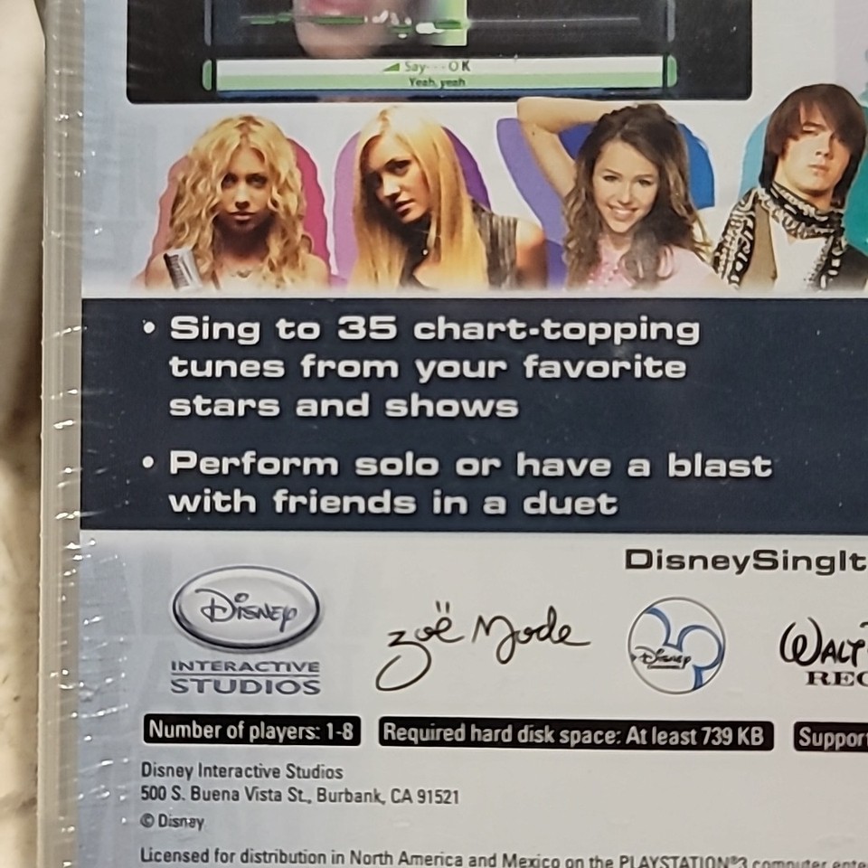 Disney Sing It Party Hits (Sony PlayStation 3, 2008) New Sealed. | eBay