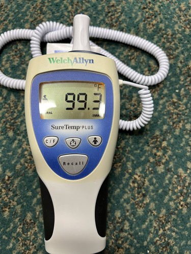 Welch Allyn Digital Thermometer SureTemp Plus 692 with Probe + 10 Probe ...