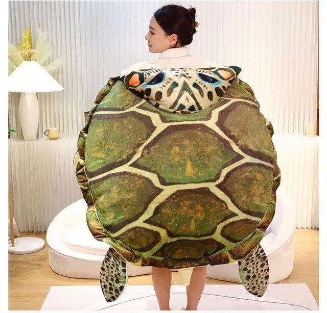 Turtle Shell Stuffed Animal Soft and Comfortable Tortoise Plush Pillow ...