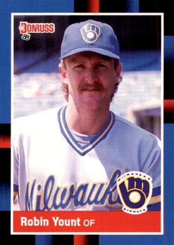 1988 Donruss #295 Robin Yount Period After Inc. Milwaukee Brewers HOF ...