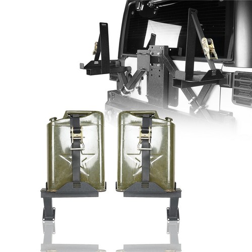 Steel Jerry Can Holder Gas Rack Mount w/ Jerry Can for Jeep Wrangler 97 ...