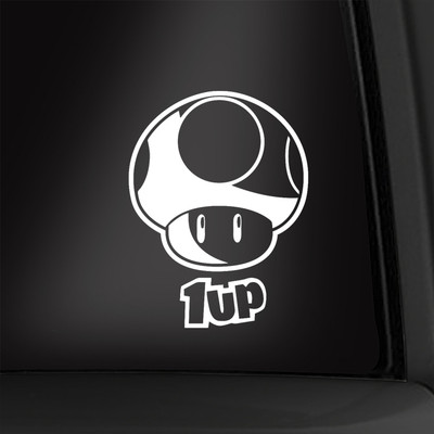 1Up Mushroom 5 inch Vinyl Decal Mario Sticker New! Multiple Colors ...