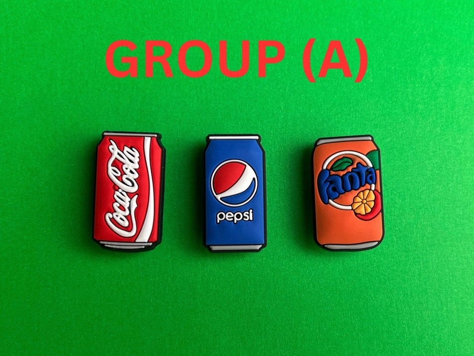 Coca Cola Pepsi Red Bull Fanta Sprite inspired Charm For Crocs Shoe ...