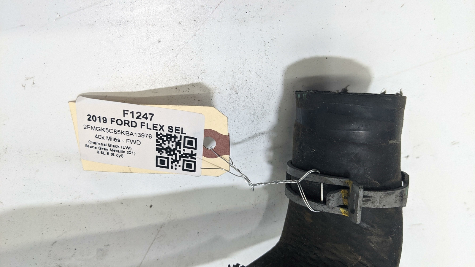 Radiator Coolant Lower Hose 2019 Ford Flex 8G13-8B273-AC 2013 2014 2015 ...